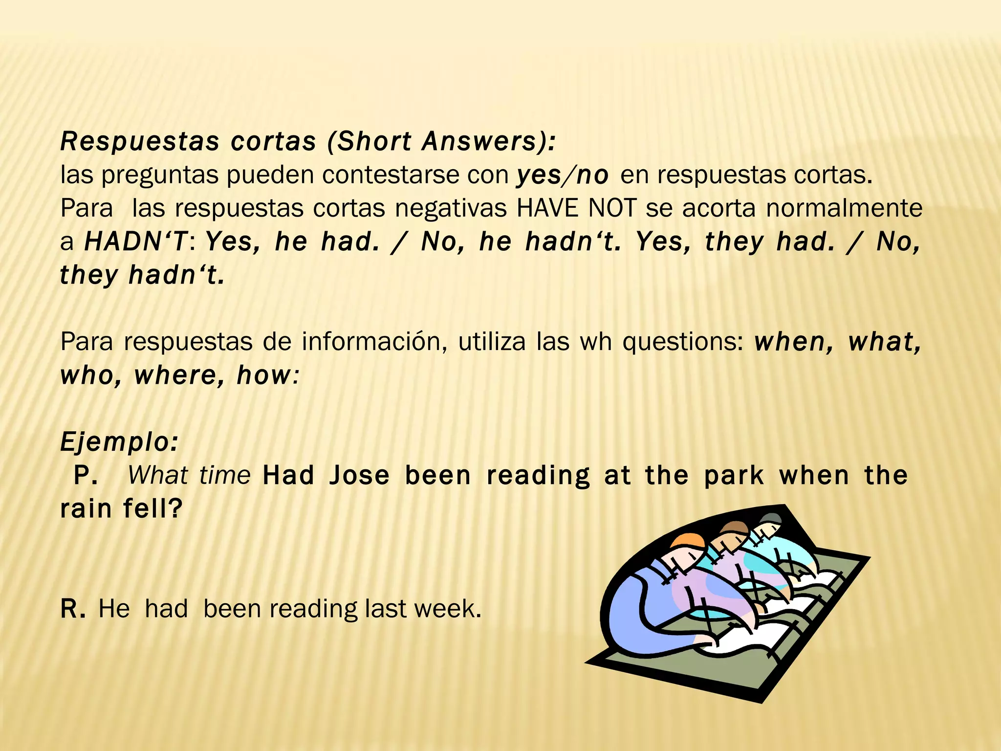 Pasado perfecto continuo | PPT