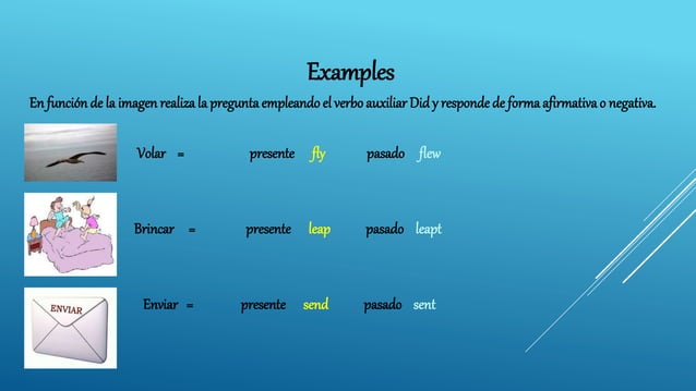 Pasado simple verbo auxiliar did | PPTX