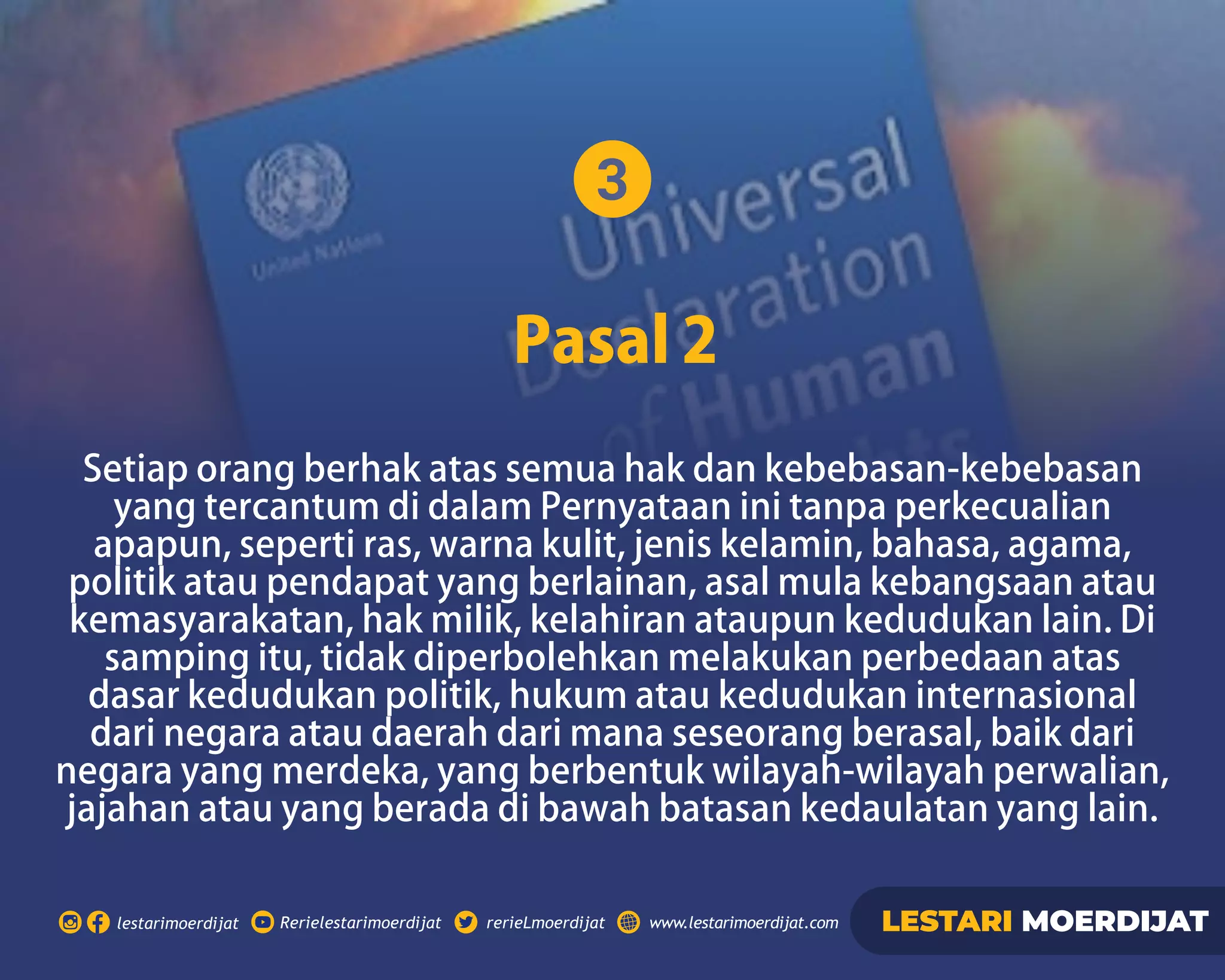 Pasal 1-5 Deklarasi Universal Hak Asasi Manusia (DUHAM) | PPT