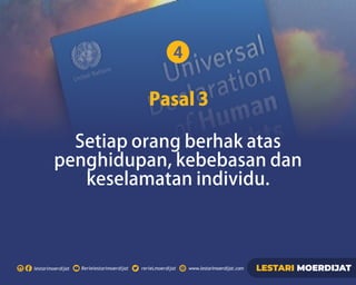 Pasal 1-5 Deklarasi Universal Hak Asasi Manusia (DUHAM) | PPT