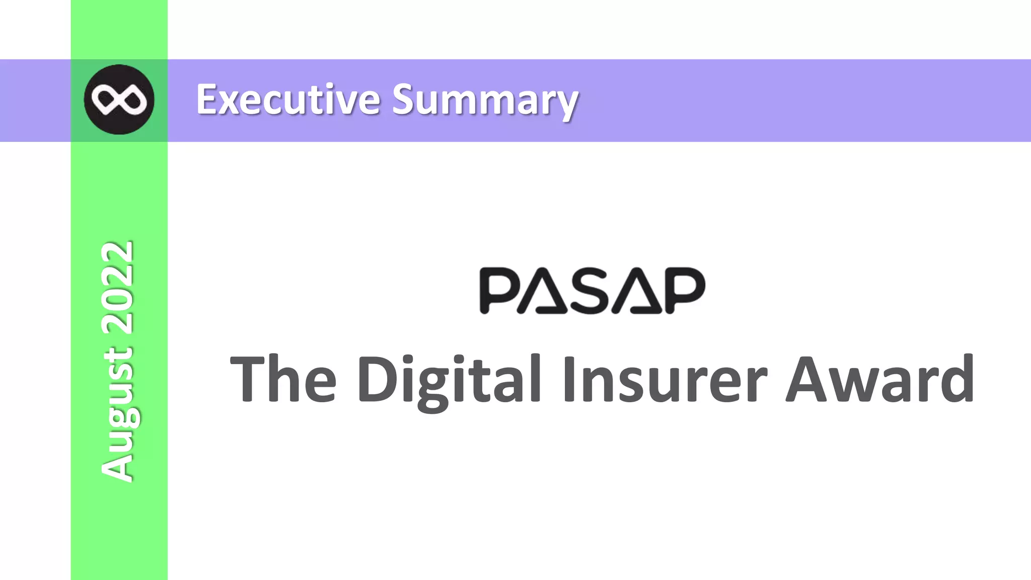 PASAP - InsurTech Innovation Award 2022 | PPTX