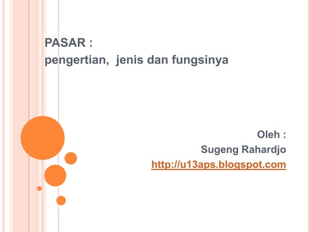 Pasar | PPTX
