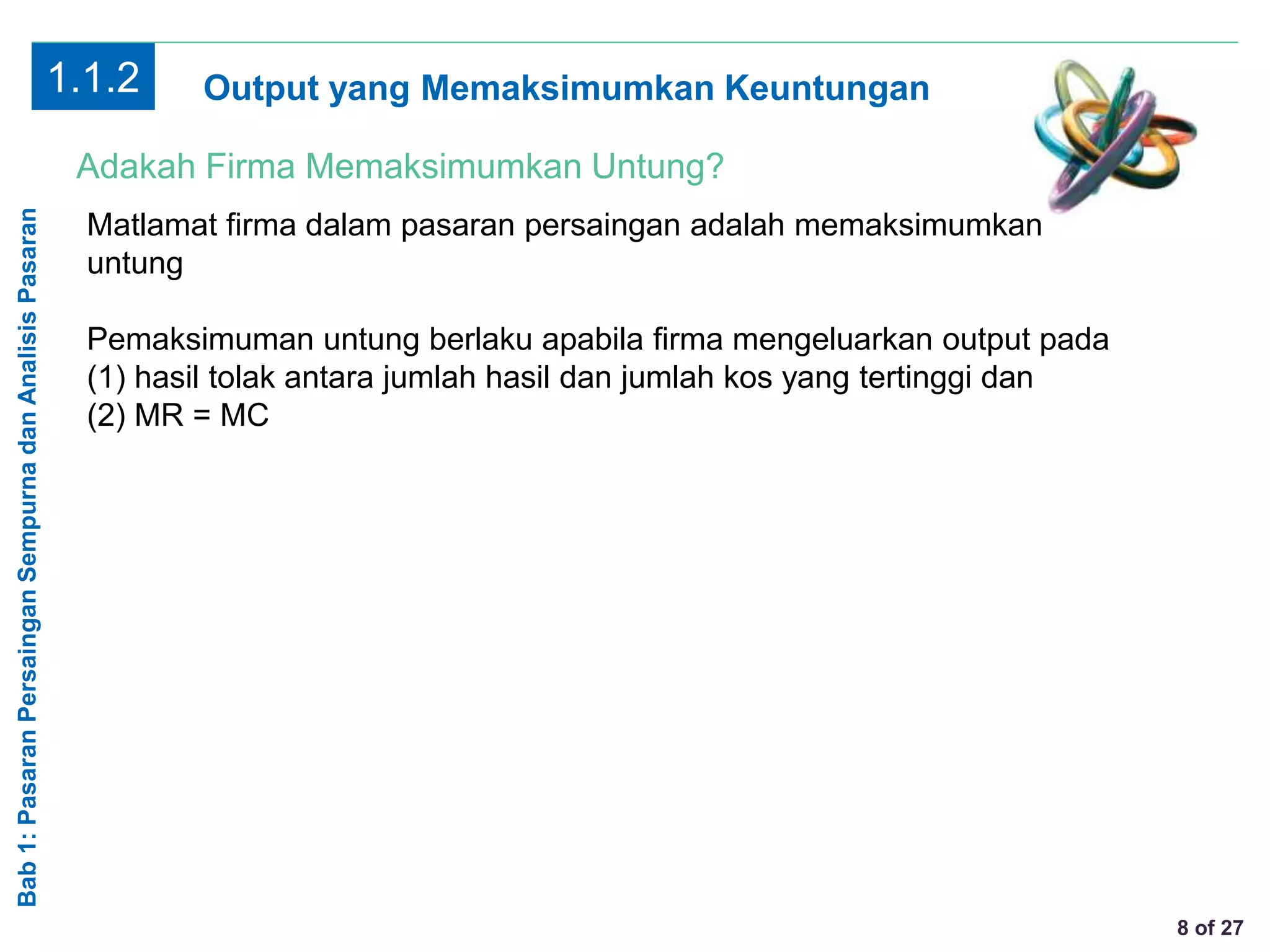 Pasaran persaingan sempurna dan analisis pasaran | PPTX