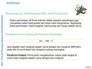 Pasaran persaingan sempurna dan analisis pasaran | PPTX