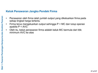 Pasaran persaingan sempurna dan analisis pasaran | PPTX