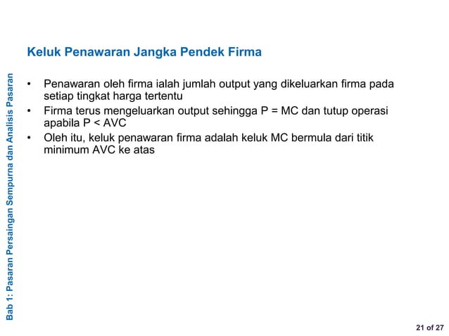 Pasaran persaingan sempurna dan analisis pasaran | PPTX