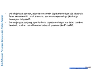 Pasaran persaingan sempurna dan analisis pasaran | PPTX