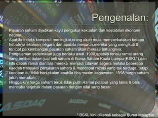 Introduction To Business - Pasaran Saham | PPTX