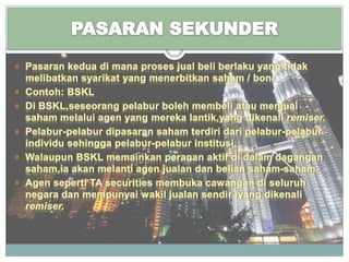 Introduction To Business - Pasaran Saham | PPTX