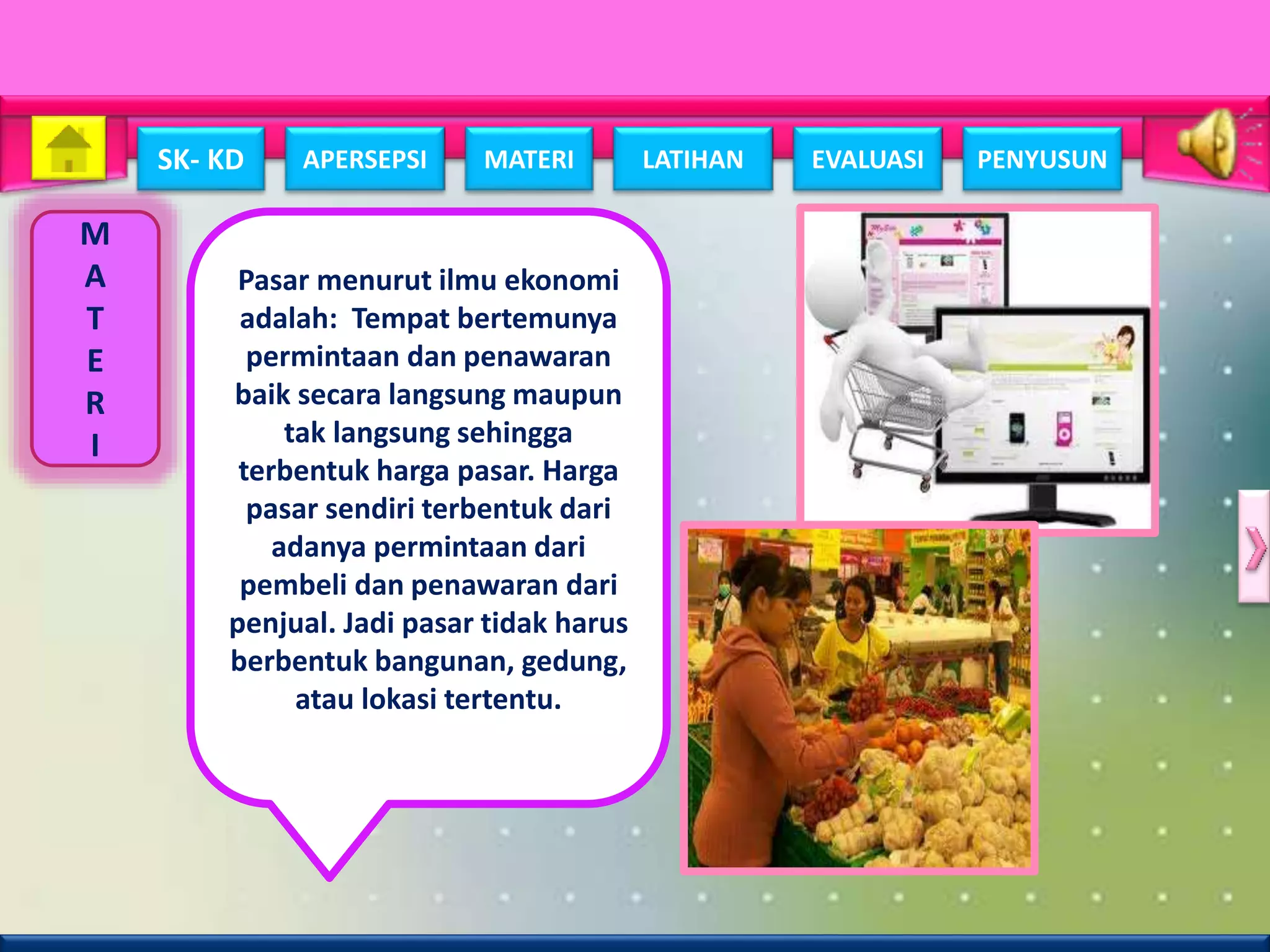 Pasar dan bentuk bentuk pasar | PPTX