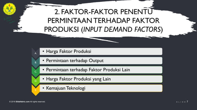 Pasar Faktor Produksi:Tenaga Kerja dan Tanah (Yusnia Rahmah Afianti) | PPTX