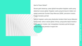 materi lengkap pasar global pengantar bisnis | PPTX