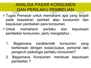 Pasar konsumen 3 u | PPT