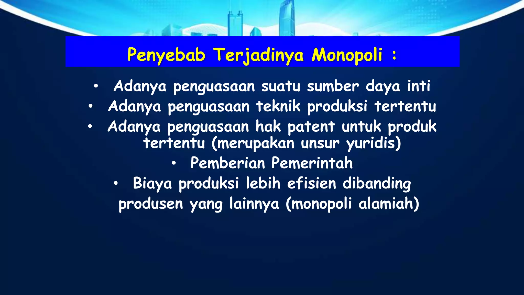 Pasar monopoli | PPTX