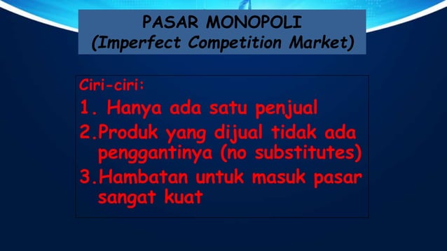 Pasar monopoli | PPTX