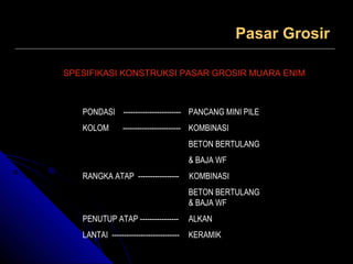 Pasar Muara Enim Presentation | PPT