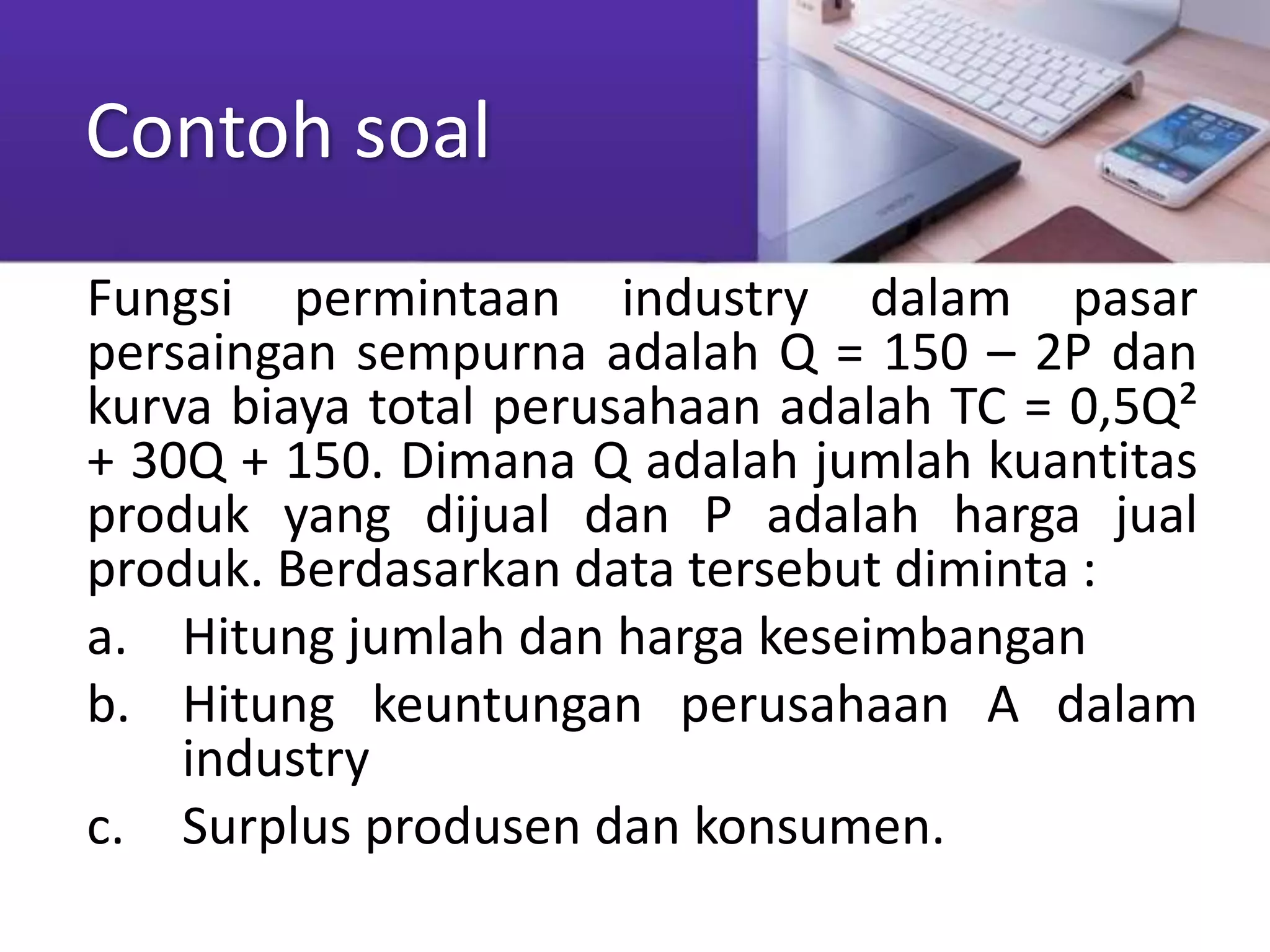 Pasar persaingan sempurna | PPTX