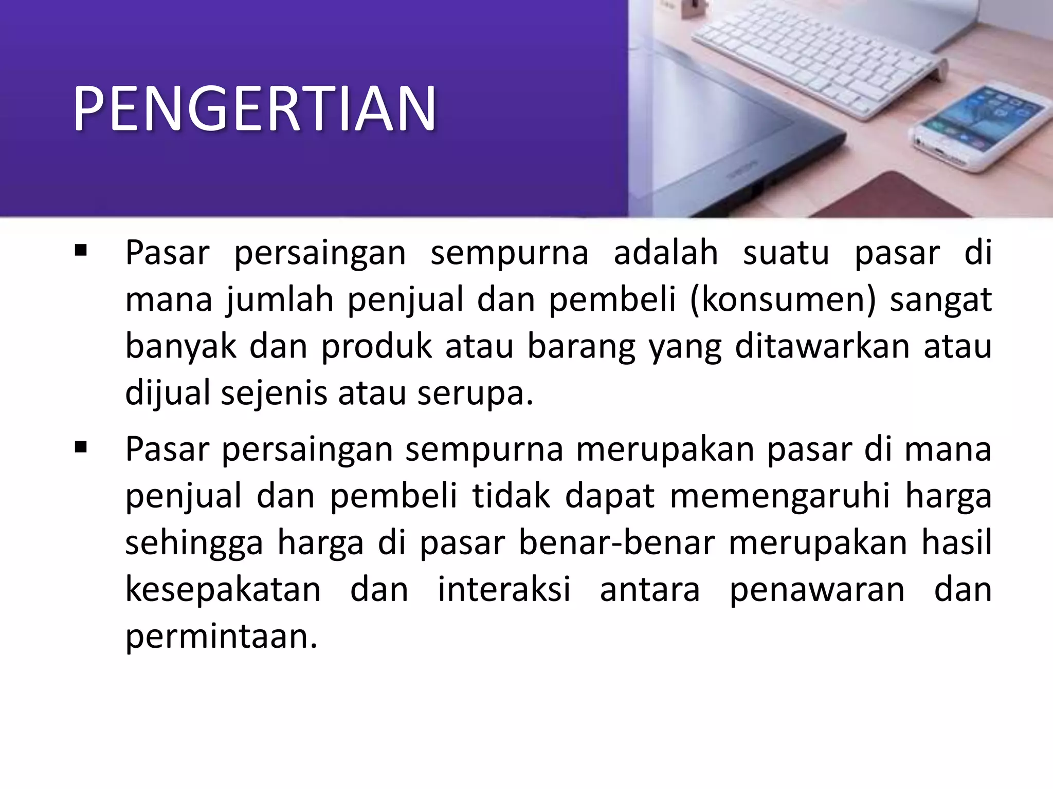 Pasar persaingan sempurna | PPTX