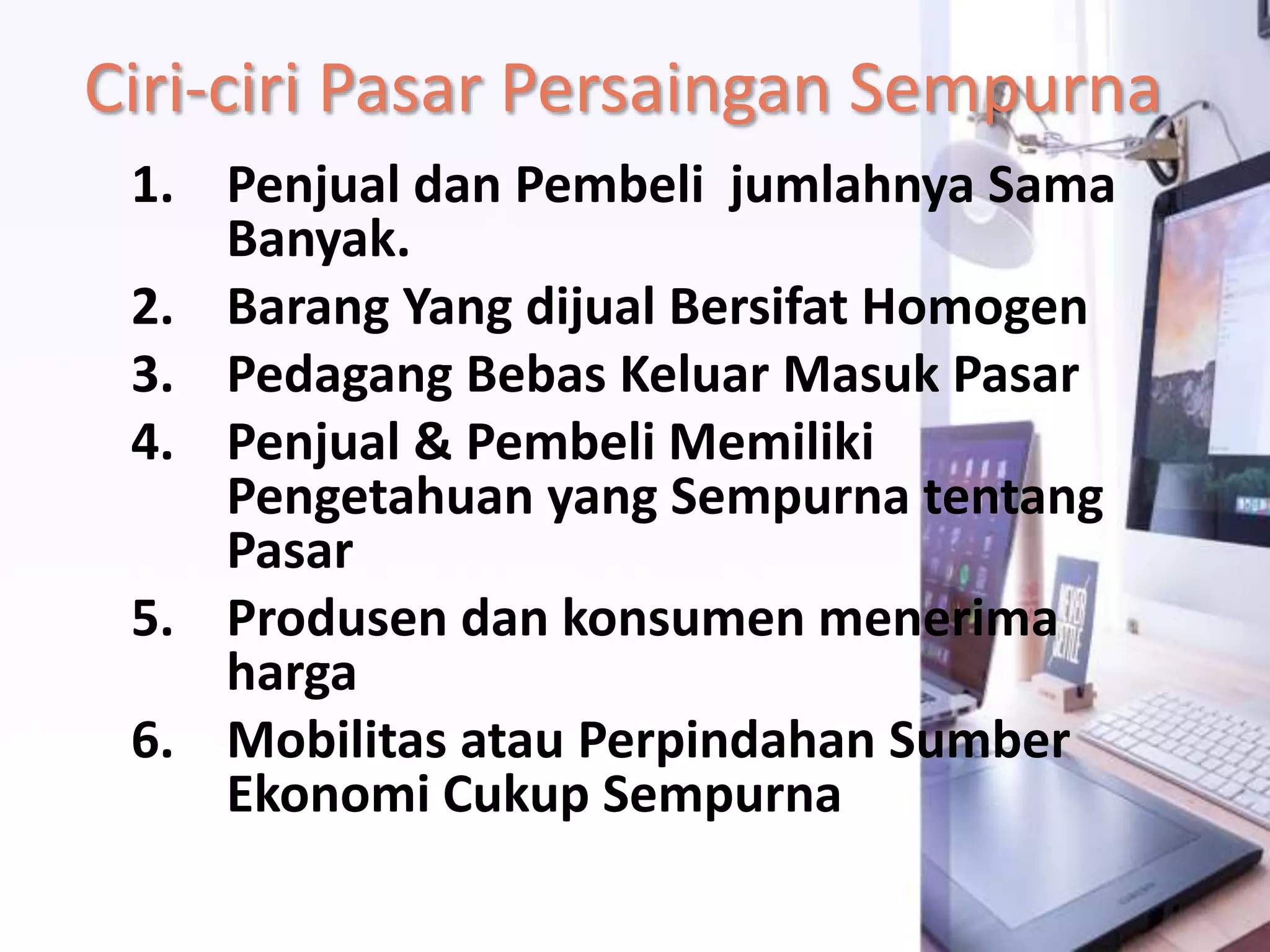 Pasar persaingan sempurna | PPTX