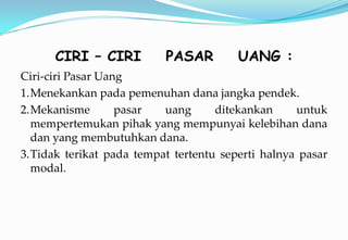 Pasar uang antar bank | PPTX