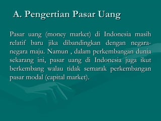 Pasar uang dan valas | PPT