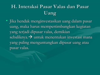 Pasar uang dan valas | PPT