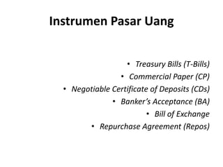 Pasar uang & pasar valas print | PPT