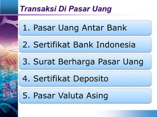 Pasar uang& valas | PPT