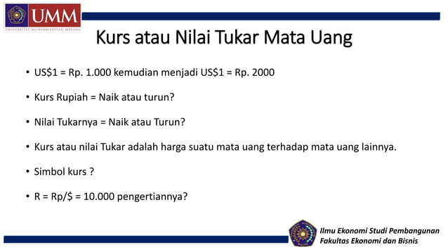 Pasar Valuta Asing dan Kurs | PPTX
