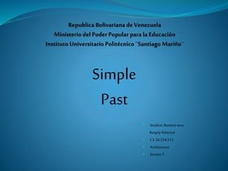Pasado simple | PPTX