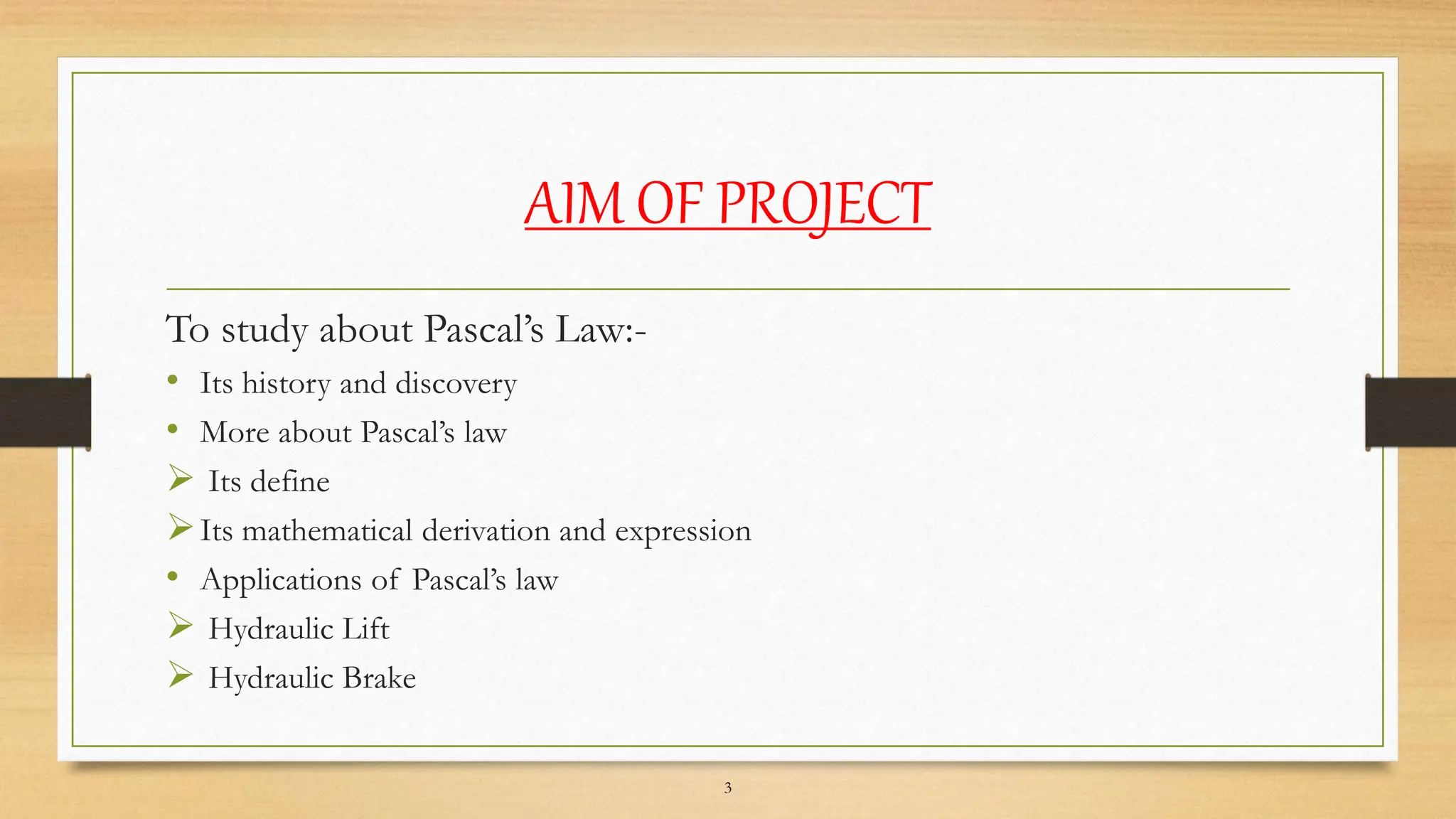 Descriptive Presentation on Pascal's Law (PPT) | PPTX