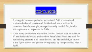 Descriptive Presentation on Pascal's Law (PPT) | PPTX