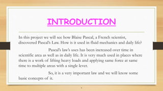 Descriptive Presentation on Pascal's Law (PPT) | PPTX