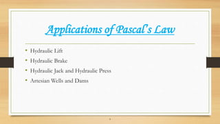 Descriptive Presentation on Pascal's Law (PPT) | PPTX