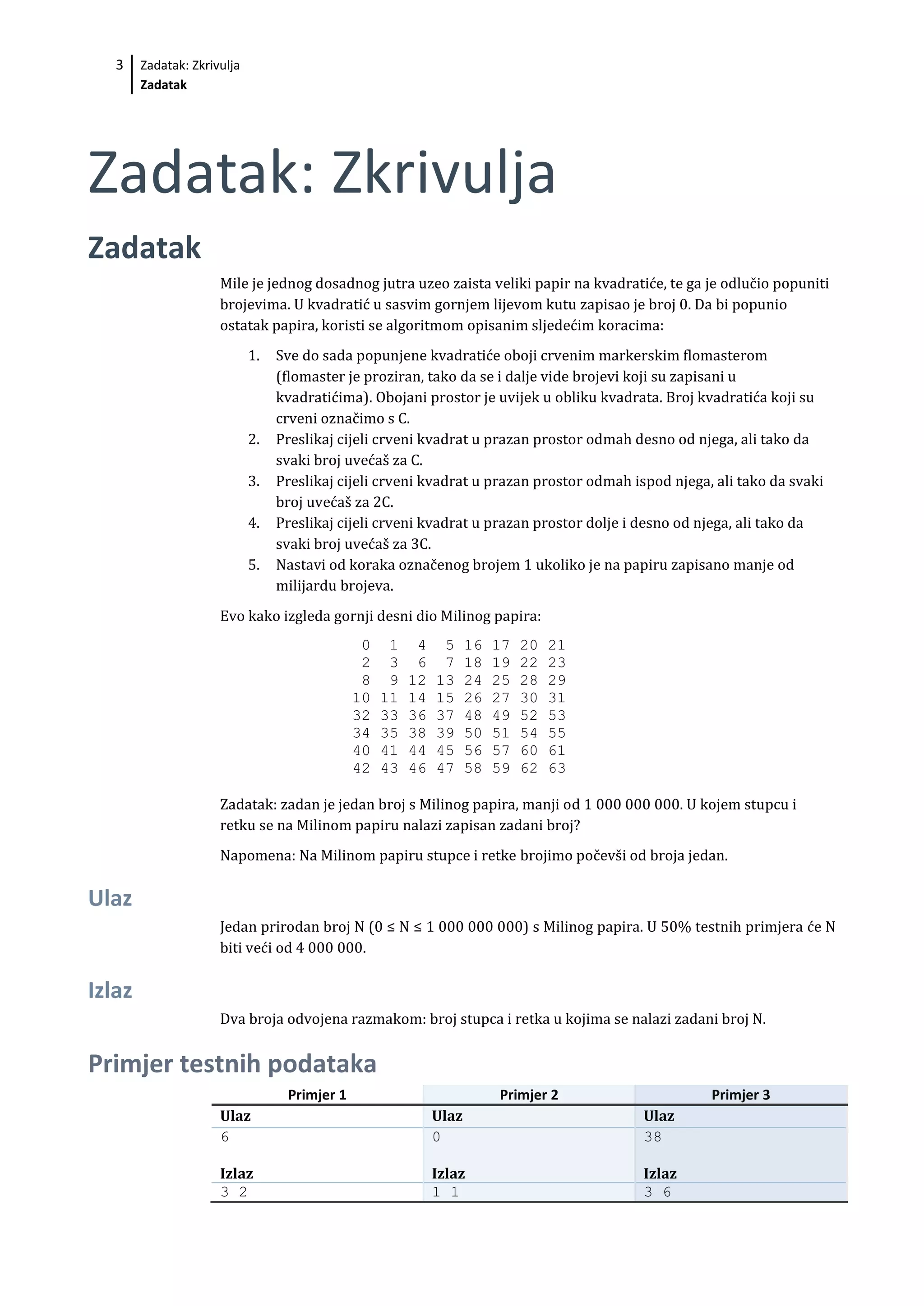 Srednja škola, prva skupina, 1. dan | PDF