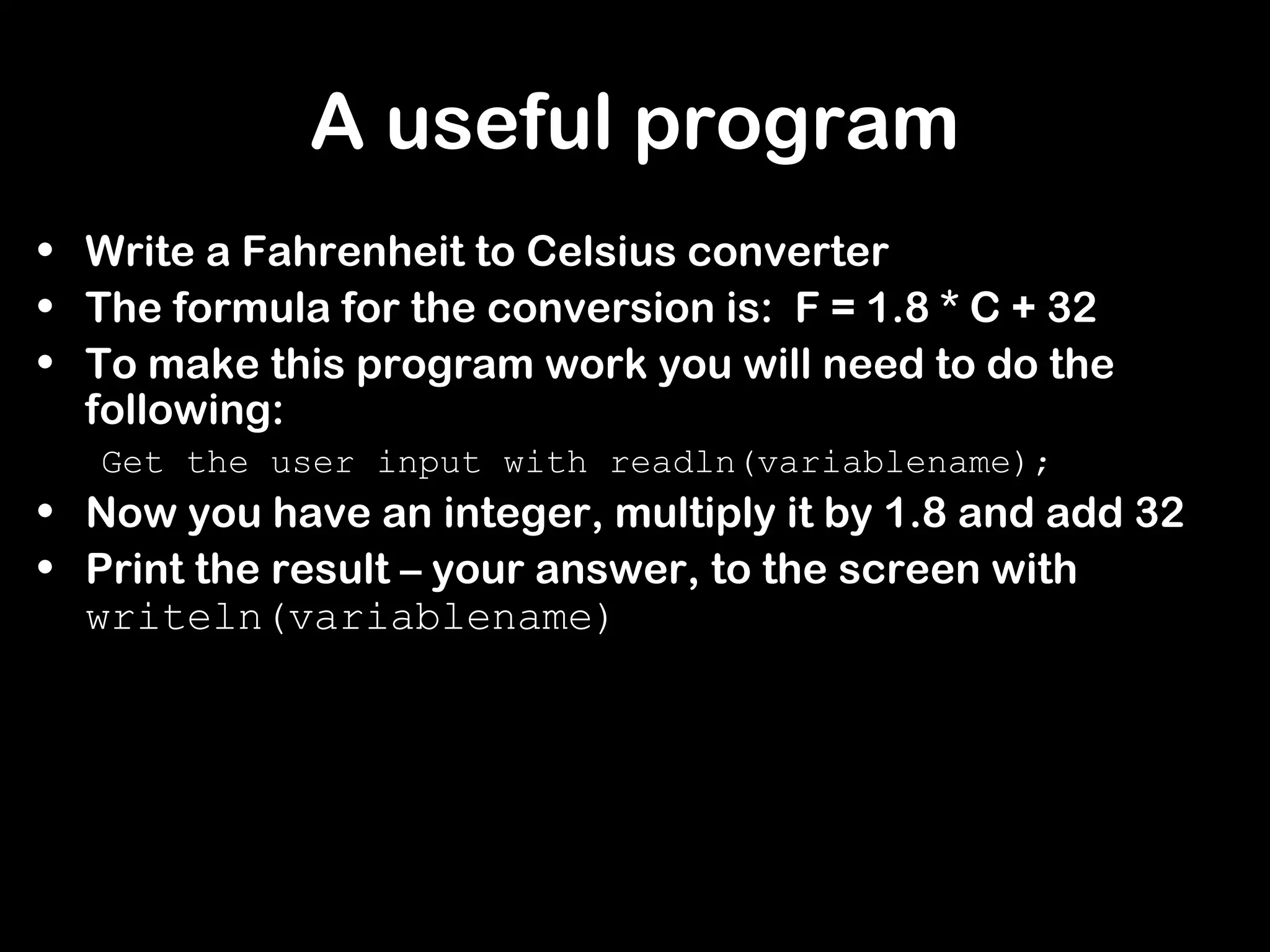 Pascal names and types | PPT