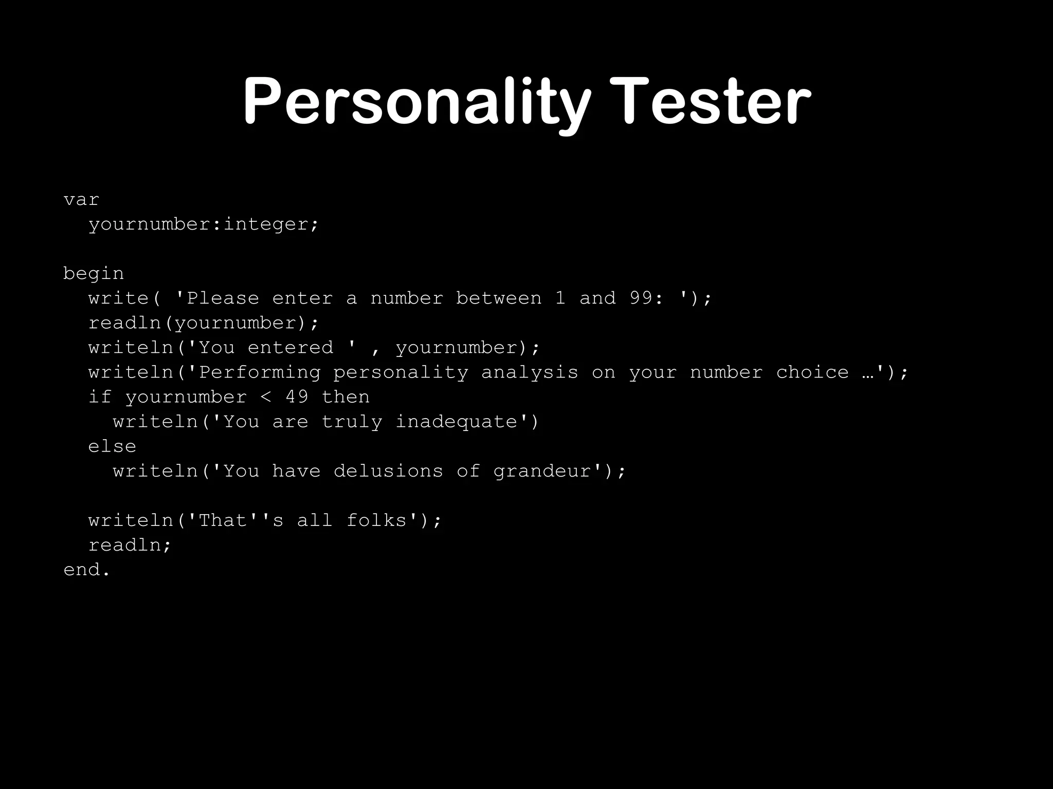Pascal names and types | PPT