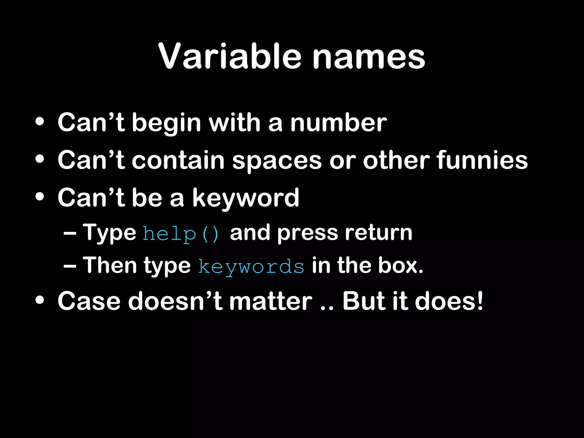 Pascal names and types | PPT