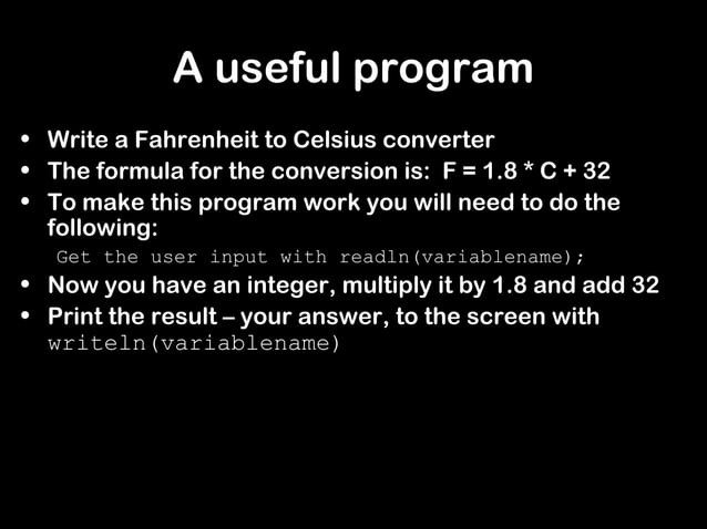 Pascal names and types | PPT