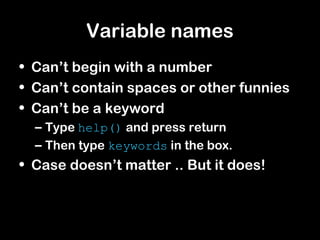 Pascal names and types | PPT