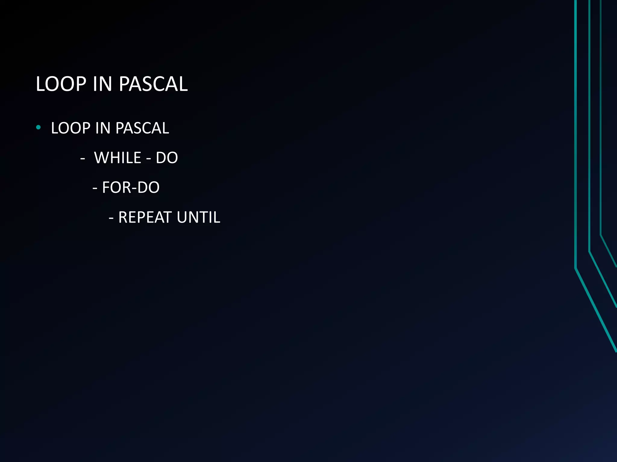 Pascal Programming Language Pptx