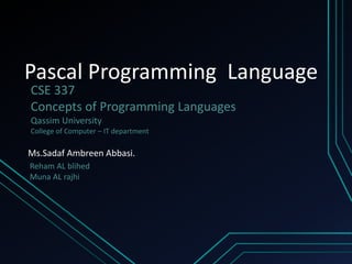 Pascal Programming Language | PPT