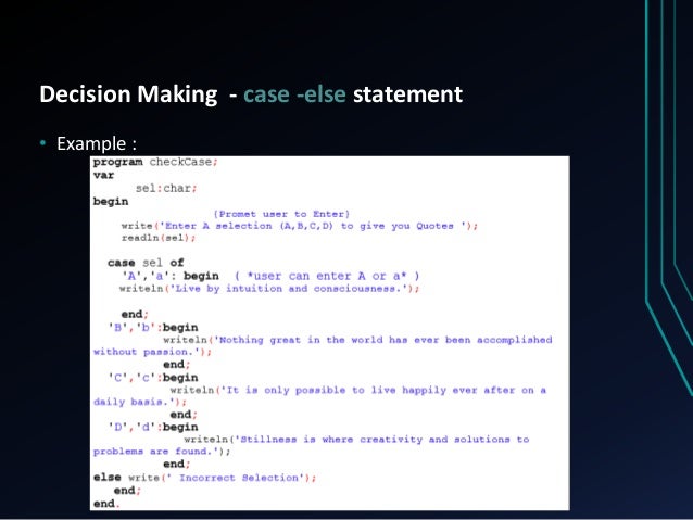 Pascal Programming Language Pascal Programming Language