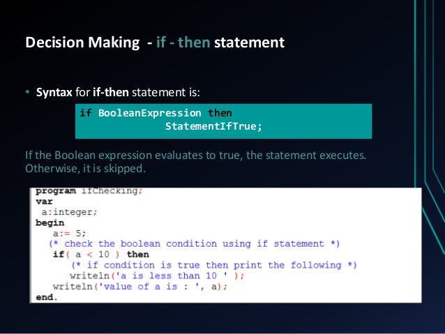 Pascal Programming Language Pascal Programming Language