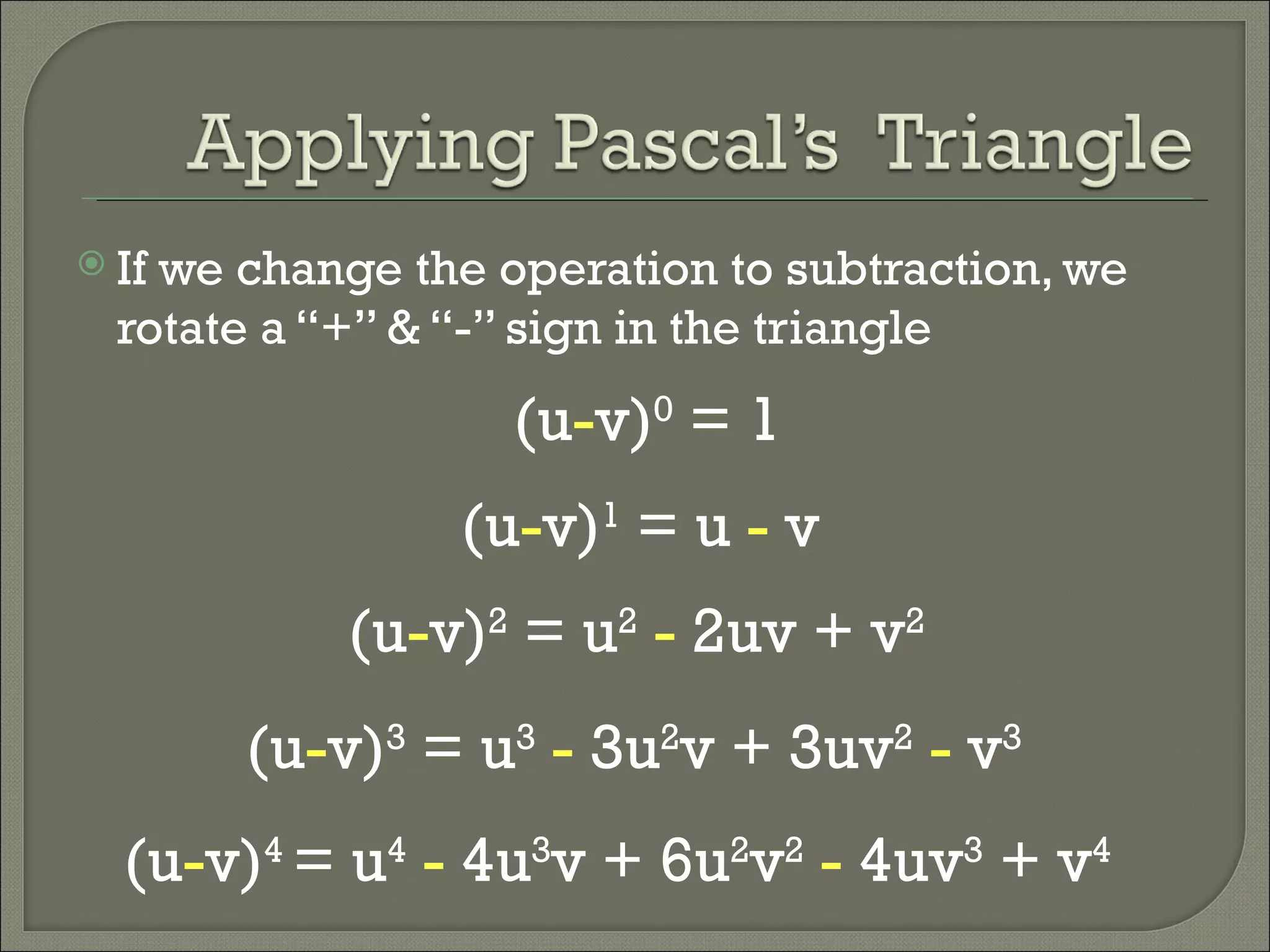Pascal’s Triangle | PPT