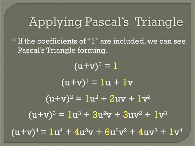 Pascal’s Triangle | PPT