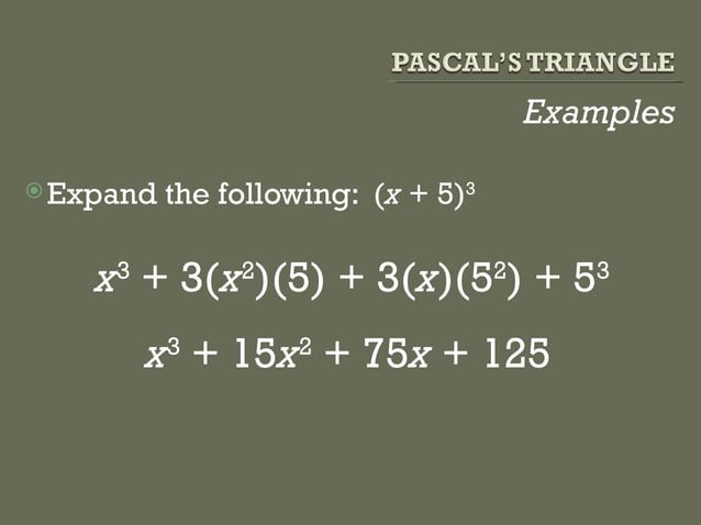 Pascal’s Triangle | PPT