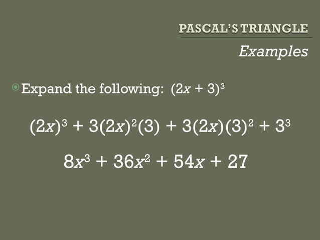 Pascal’s Triangle | PPT