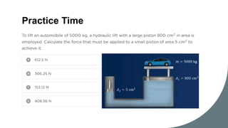 Pascal's Law and Fluids for Grade 8 Science | PPTX