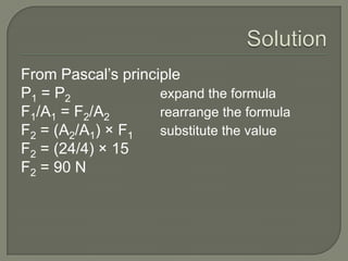Pascals Principle | PPTX | Physics | Science